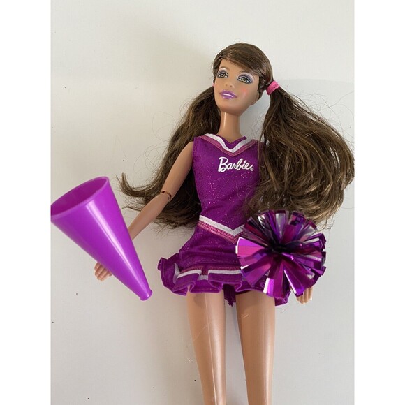 Toys | Rare Barbie Cheerleader Doll Rare Today I Can Cheer Brunette ...